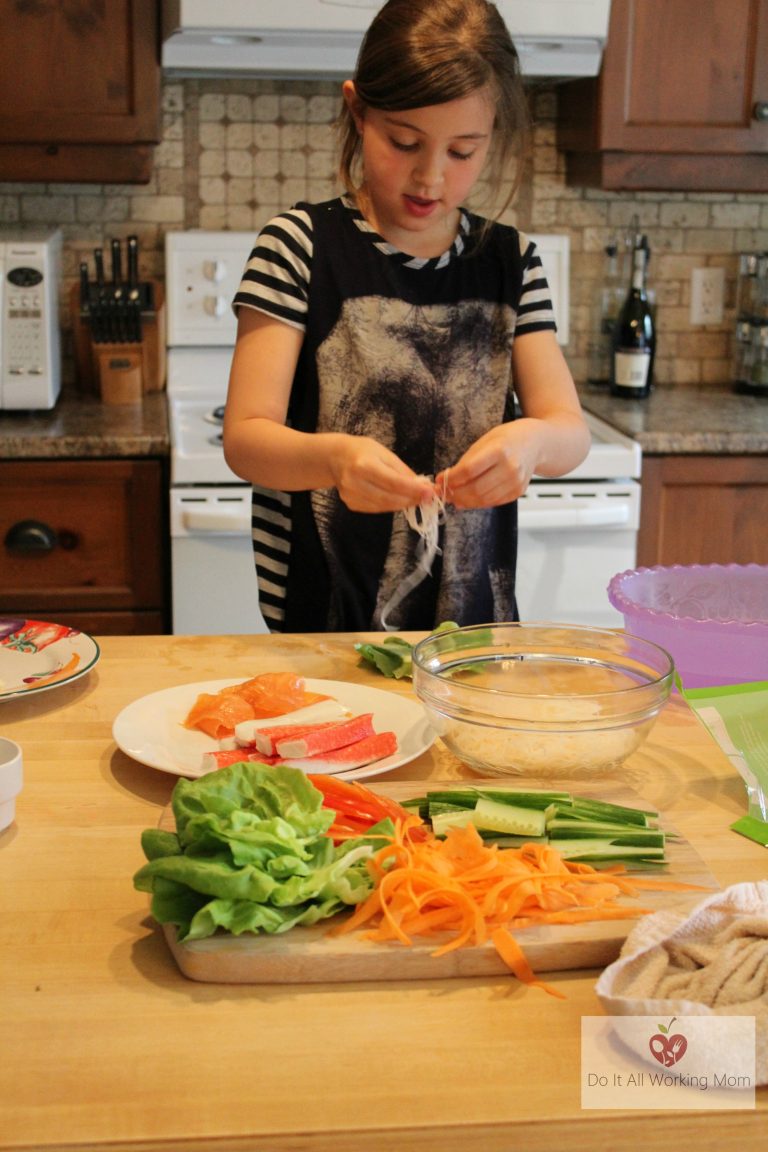 Spring Rolls Recipe - Cooking with Kids - Do It All Working Mom