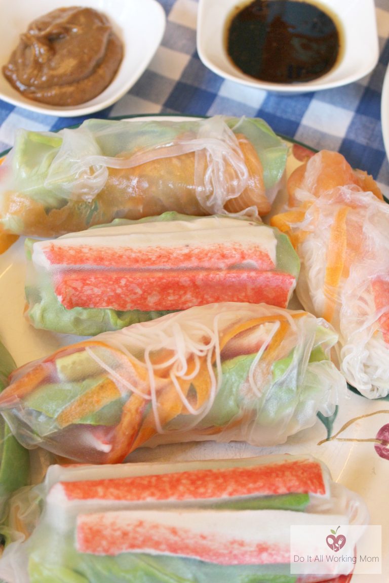 Spring Rolls Recipe - Cooking with Kids - Do It All Working Mom